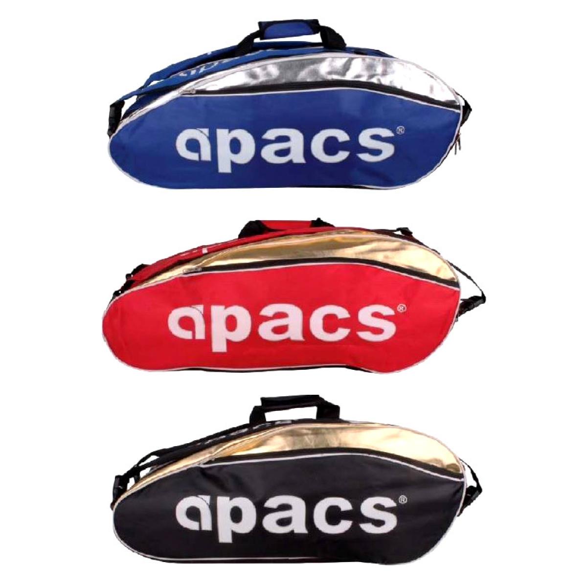 Apacs 3 ( Triple ) Compartments Non-Thermal Badminton Racket Bag AP3806