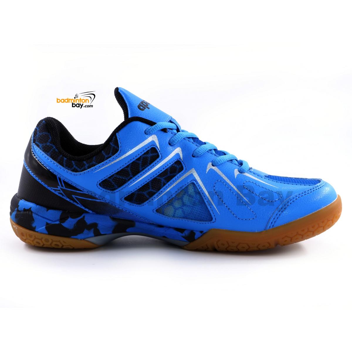 Apacs Cushion Power SP-609-YS Blue Black Badminton Shoes With Improved ...