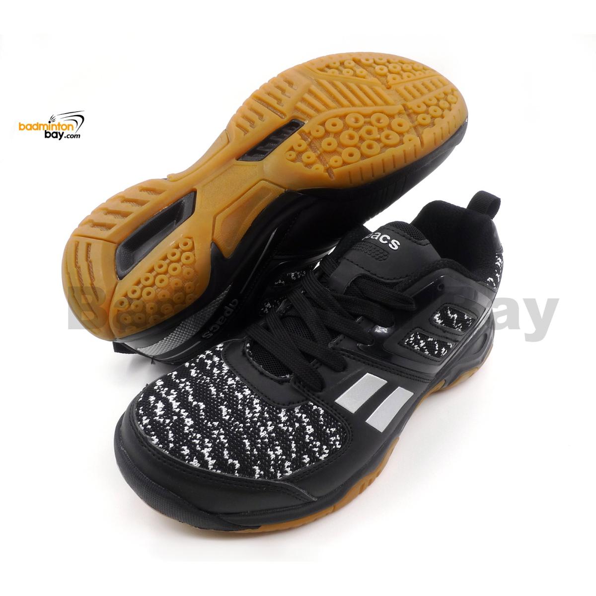 Apacs Cushion Power 073 Black Badminton Shoes With Improved Cushioning