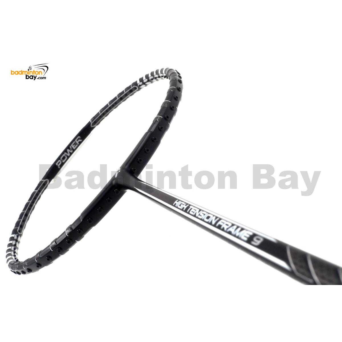 Fleet High Tension Frame 9 Black With Silver Stripes Badminton Racket (4U)