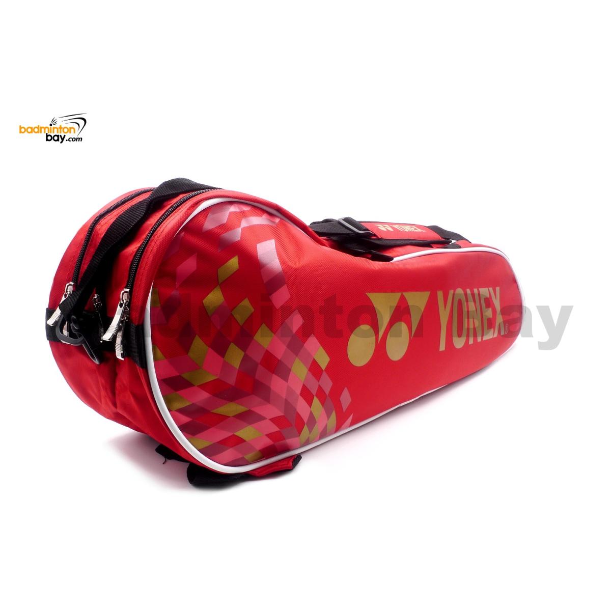 Yonex 2 Compartments Padded Badminton Racket Bag SUNR-1002BPRM Red